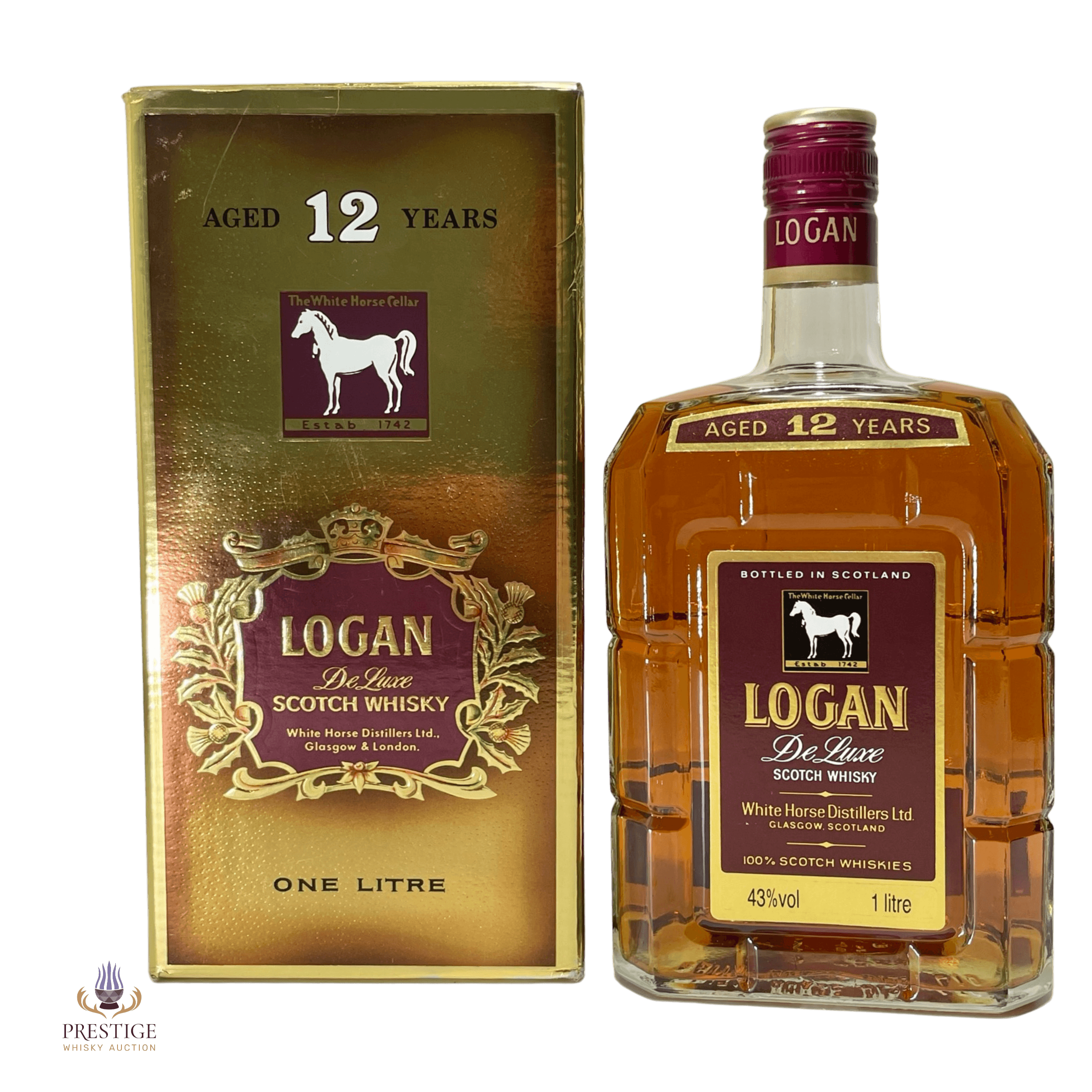 Bid on Logan de Luxe 12 Year Old - White Horse Cellar at Auction - Live ...