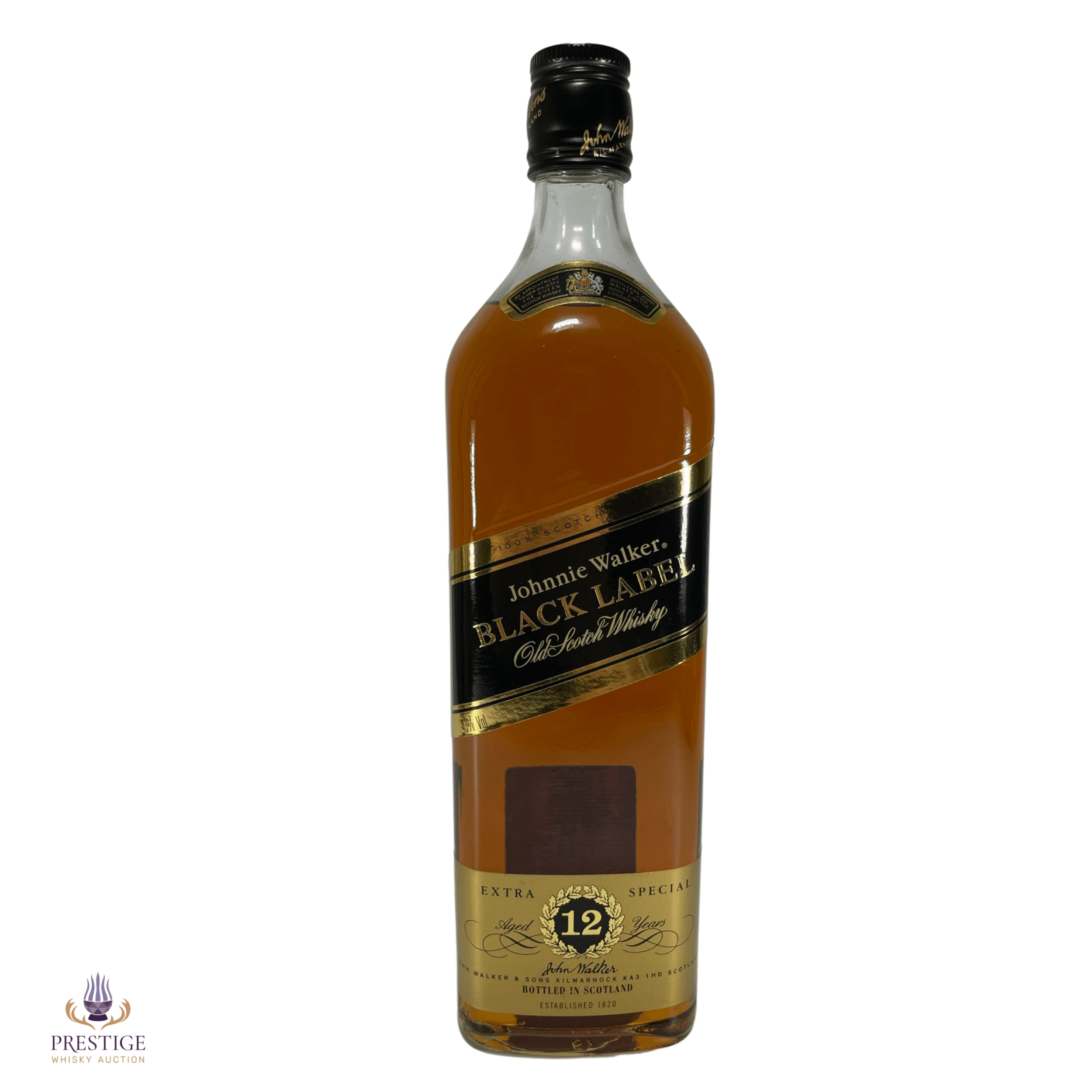 Bid on Johnnie Walker Black Label - 1L Bottle at Auction - Live Online ...