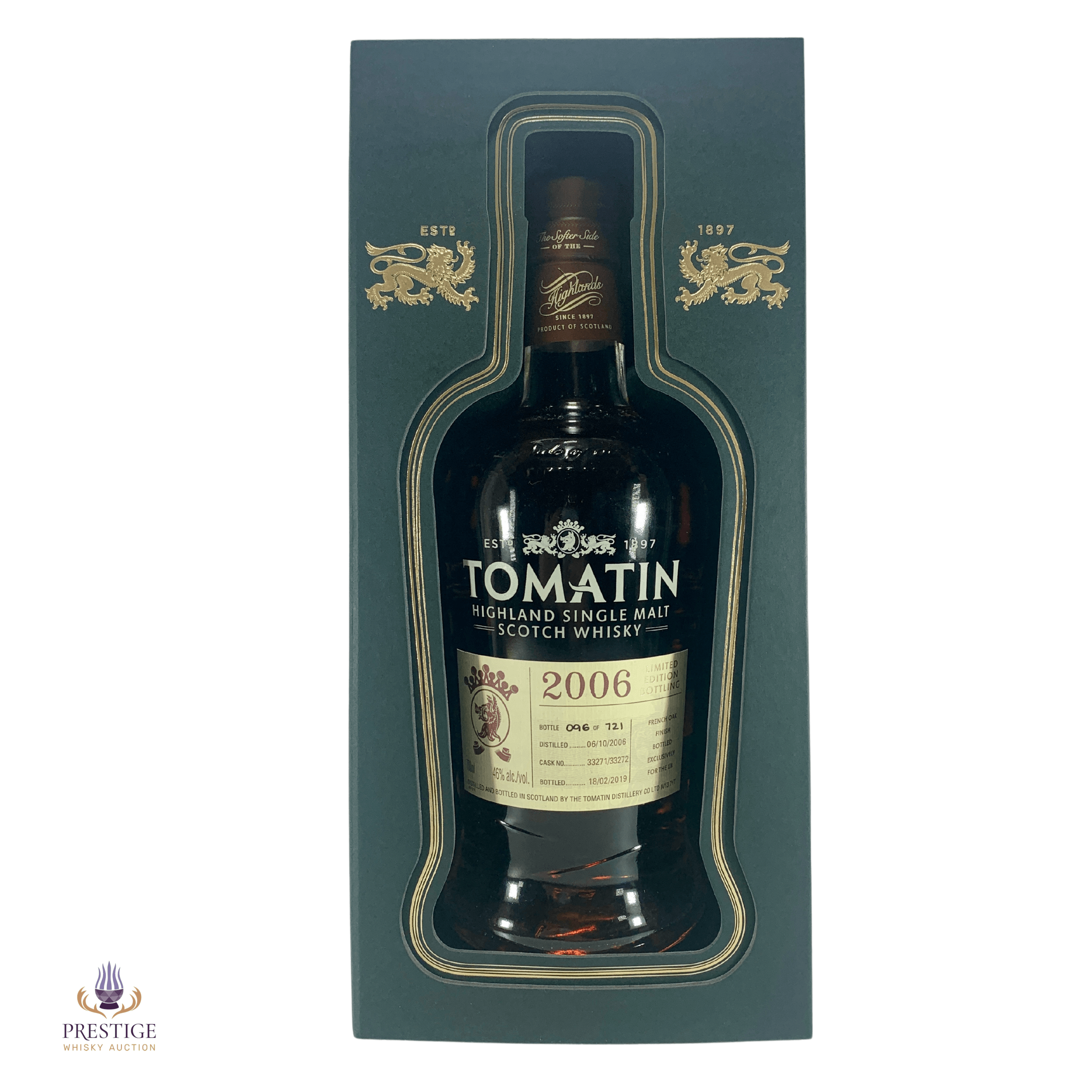 Bid on Tomatin 2006 Single French Oak Cask #33271-2 at Auction - Live ...