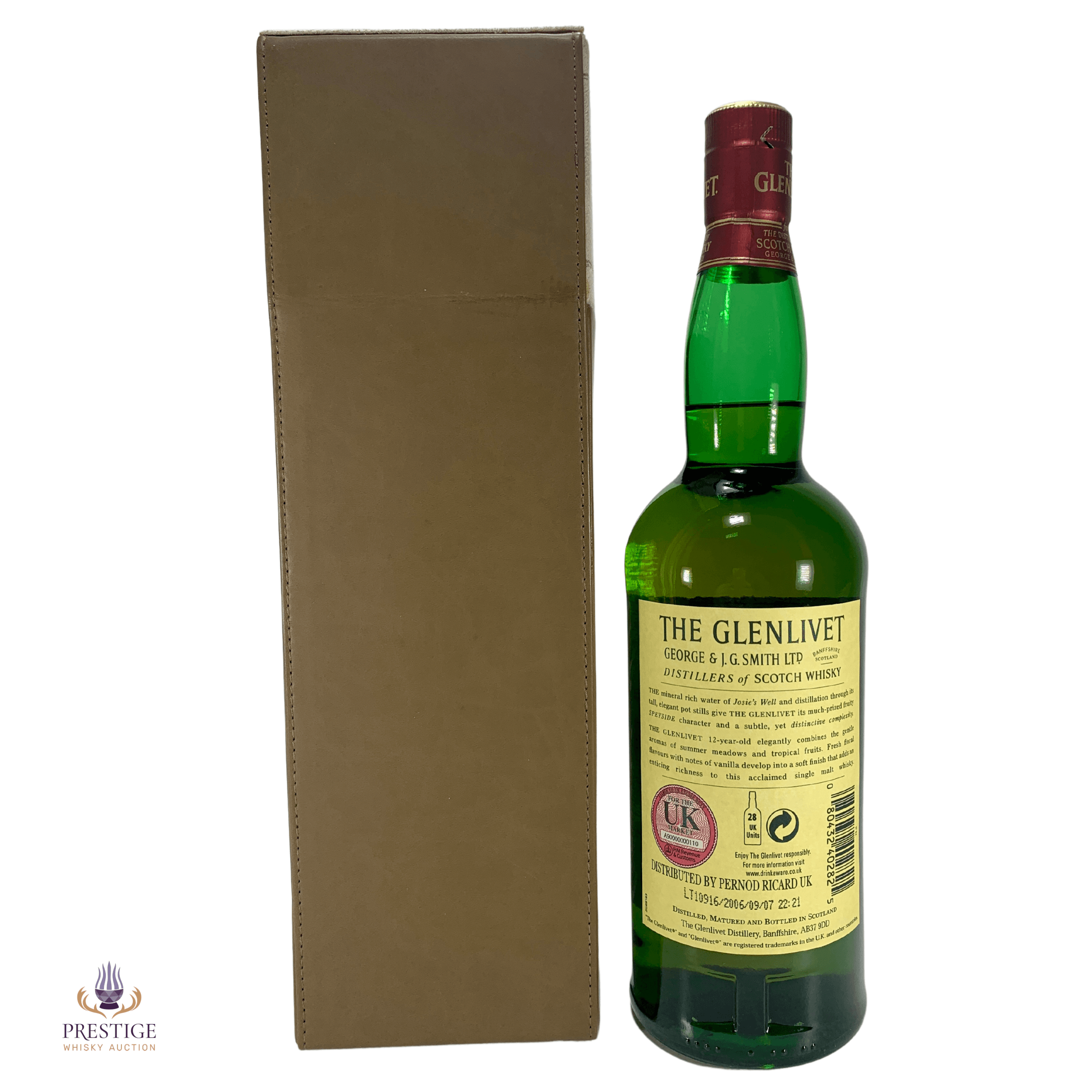 Bid on Glenlivet 12 Year Old - Leather Box at Auction - Live Online Auction
