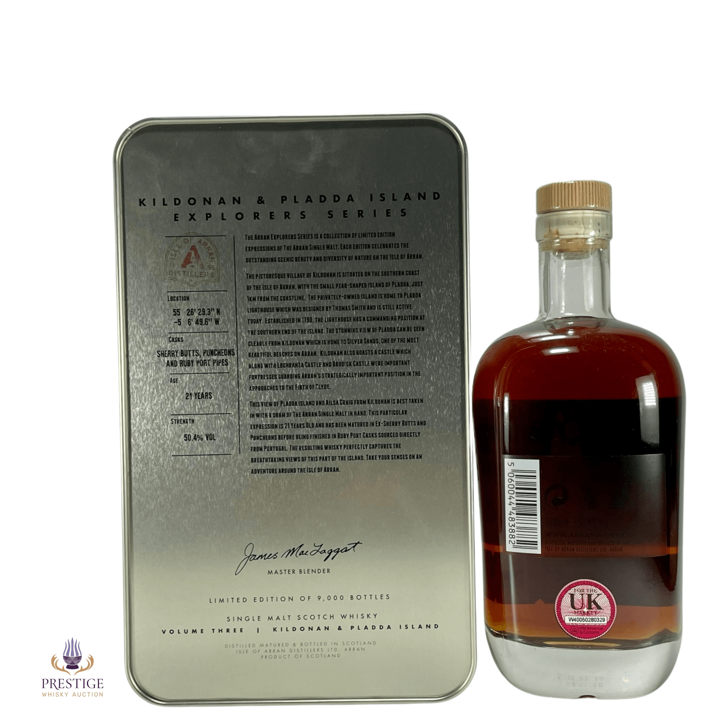 Bid on Arran 21 Year Old - The Explorers Series, Kildonan and Pladda ...