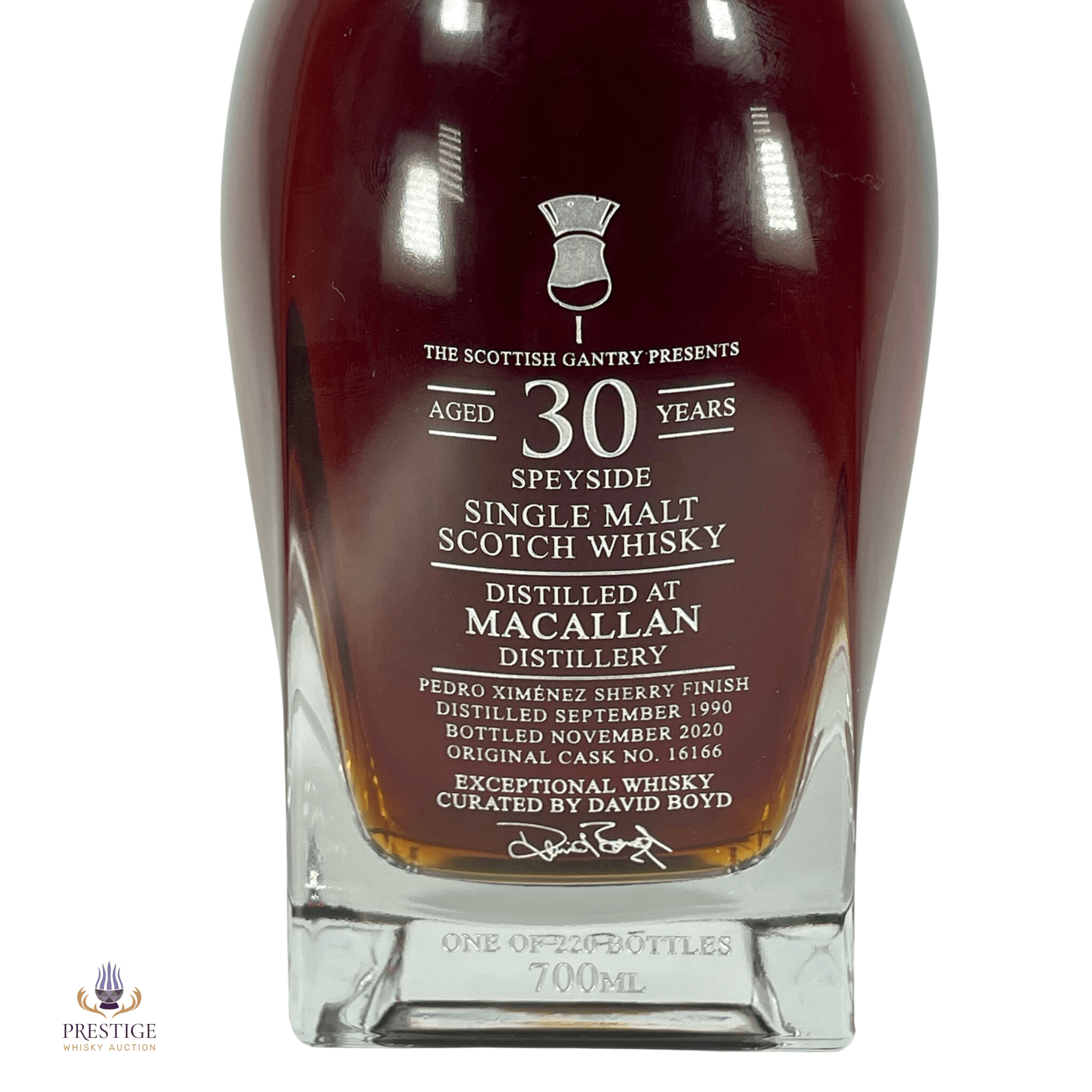 Bid on Macallan 1990 30 Year Old - Scottish Gantry PX Sherry Finish at ...