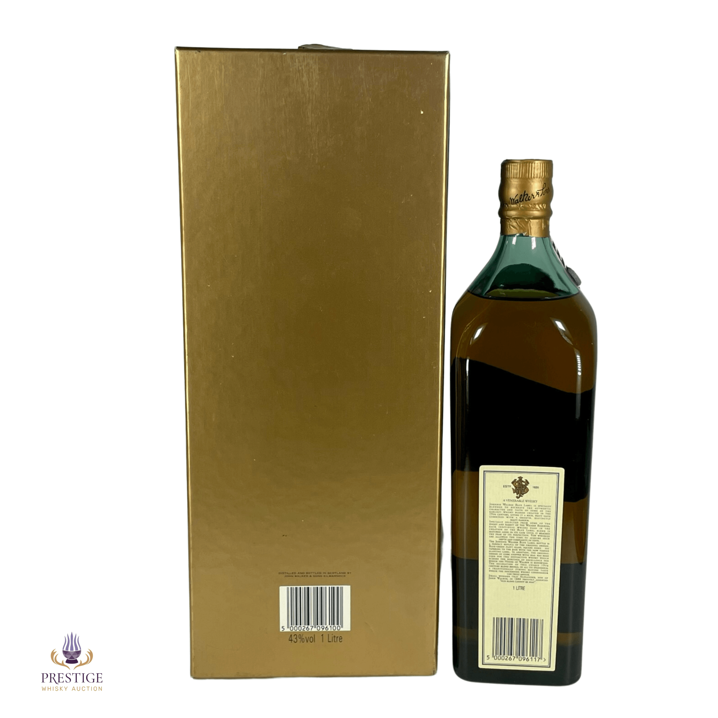 Bid on Johnnie Walker Blue Label 1L at Auction - Live Online Auction