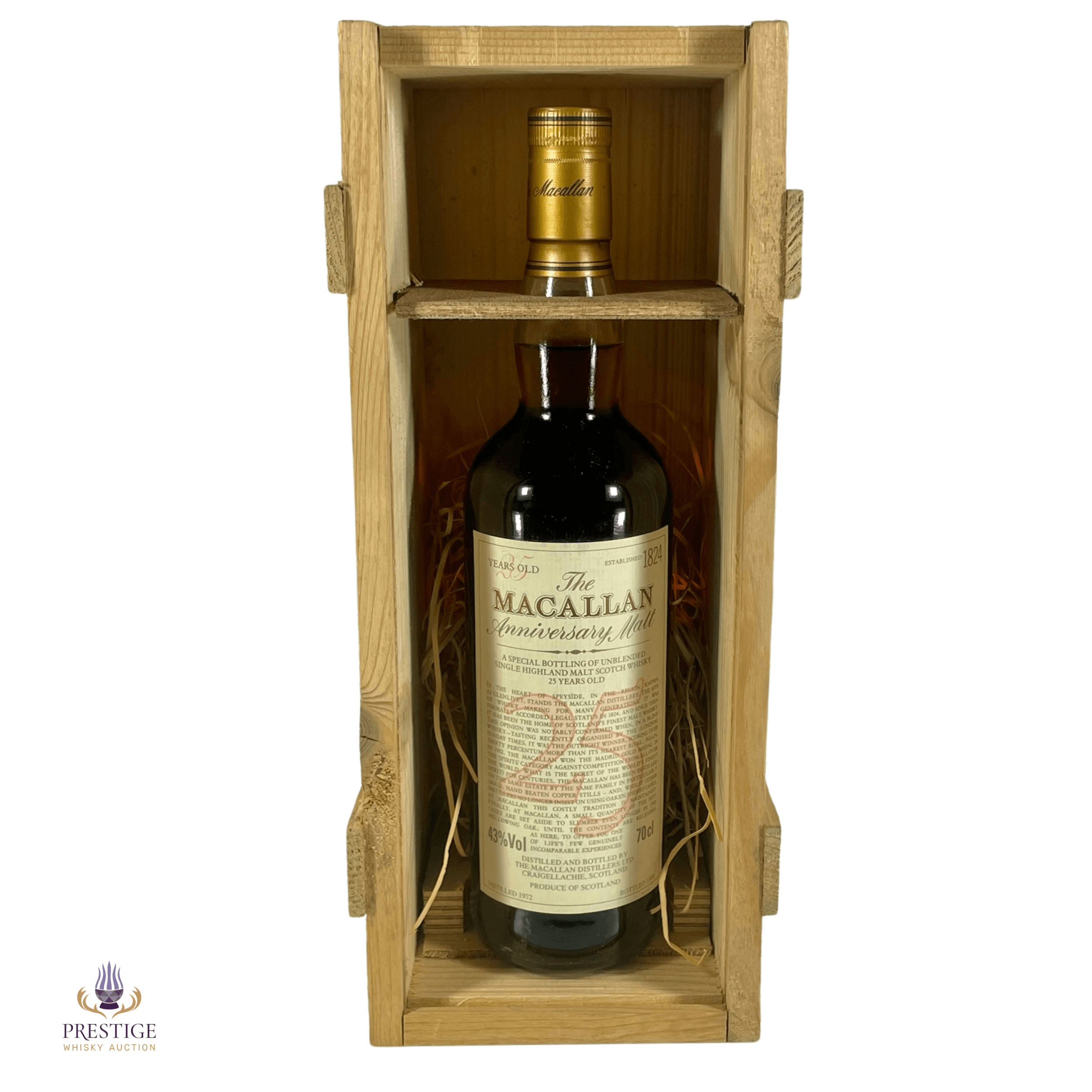Bid on Macallan 1972 25 Year Old Anniversary at Auction - Live Online ...