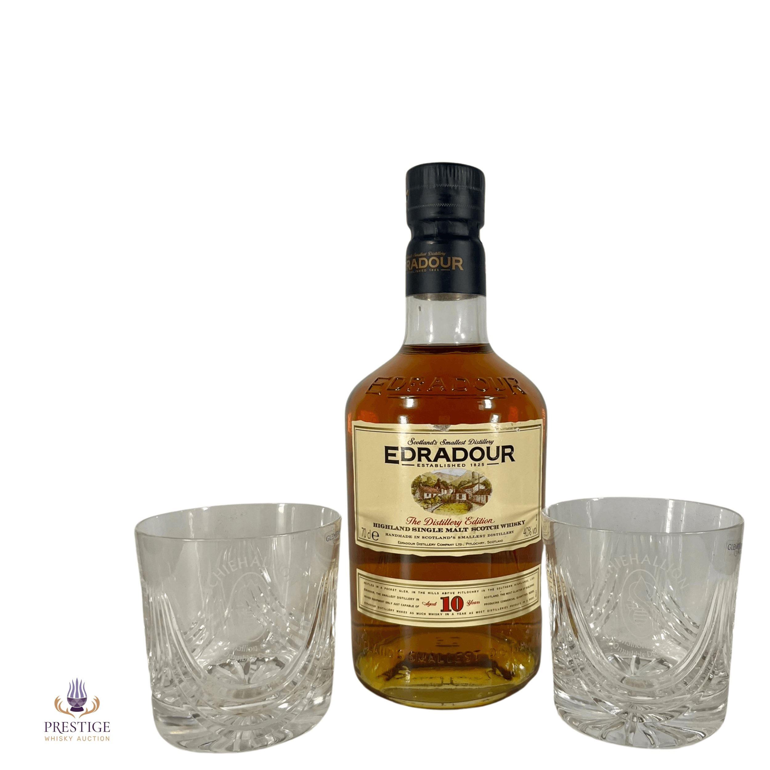 Bid on Edradour 10 Year old & Schiehallion Glass Set at Auction - Live ...