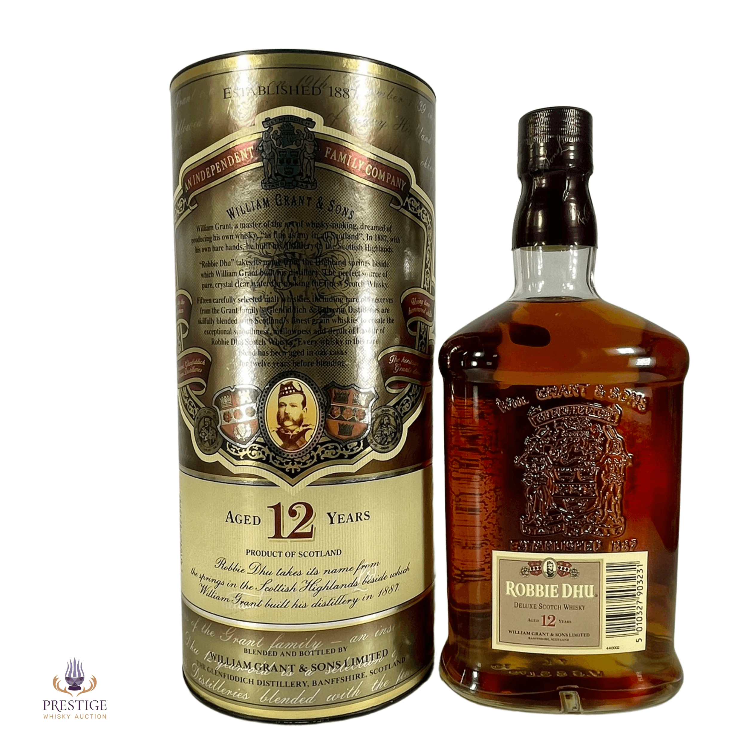 Bid on Robbie Dhu 12 Year Old 1L at Auction - Live Online Auction